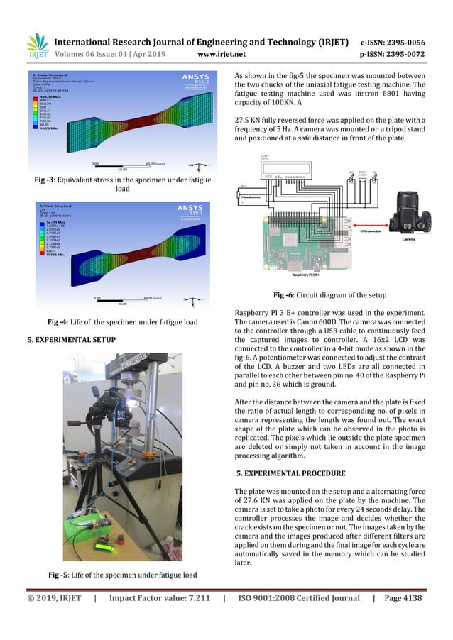 IRJET- In-Situ Monitoring for Fatigue Crack Detection using Control ...