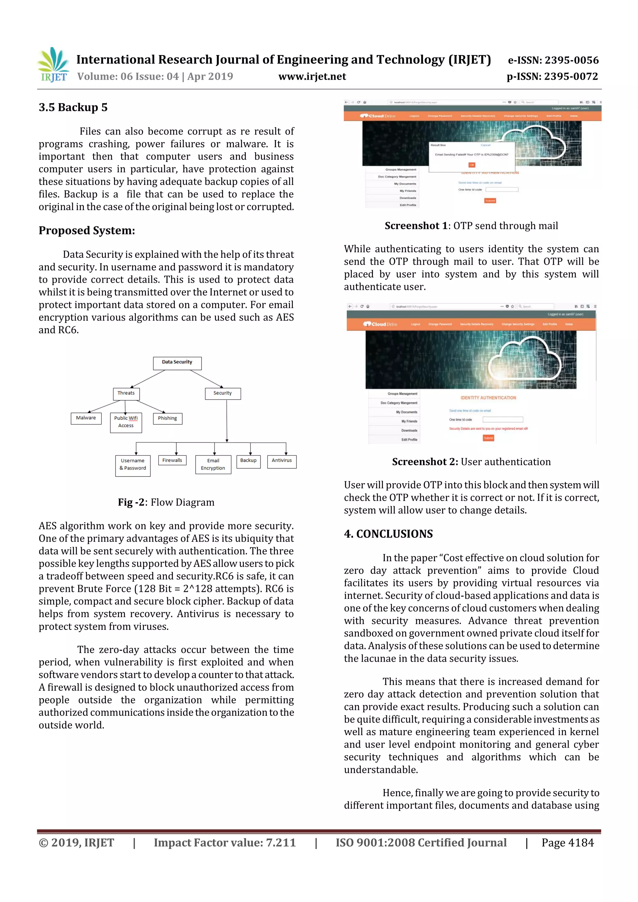 IRJET- Security from Threats of Computer System | PDF