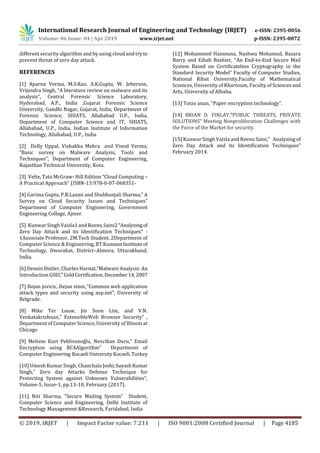 IRJET- Security from Threats of Computer System | PDF