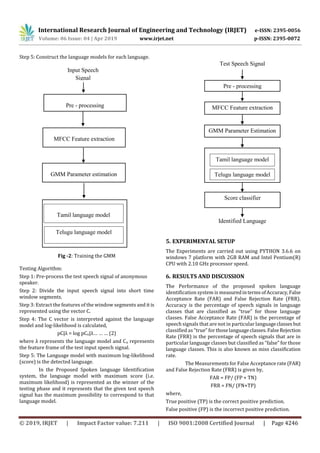 IRJET- Spoken Language Identification System using MFCC Features and ...