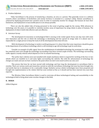 IRJET- Wireless Video Surveillance Robot | PDF