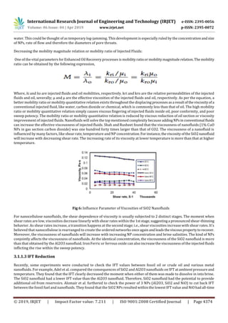 IRJET- Application of Nanotechnology in Oil and Gas Industry(EOR) | PDF