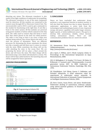 IRJET- Underwater Drone | PDF