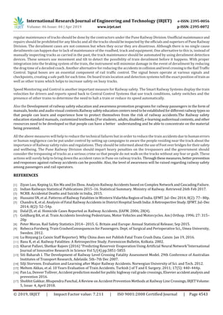 IRJET- Statistical Analysis of Railway Accidents | PDF