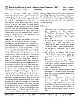 IRJET- Hybrid Smart Grid Connected Photovoltaic and Fuel System | PDF