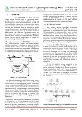 IRJET- Voltage Profile and Loss Reduction Enhancement by Optimal Placement of DG and DSTATCOM in ...