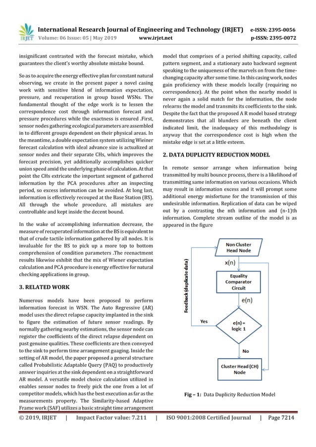 IRJET- Data Duplicity Reduction Model for WSN | PDF