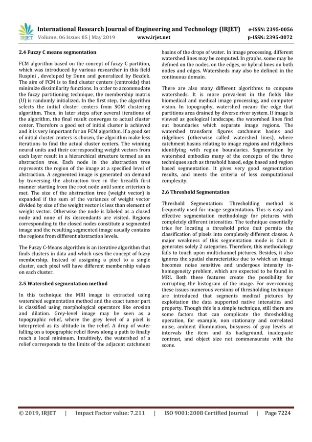 IRJET- Brain Tumor Detection using Digital Image Processing | PDF | Photo Editing Software ...