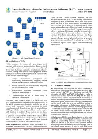 IRJET- Reduction of Packet Data Loss in Wireless Mesh Network using ...
