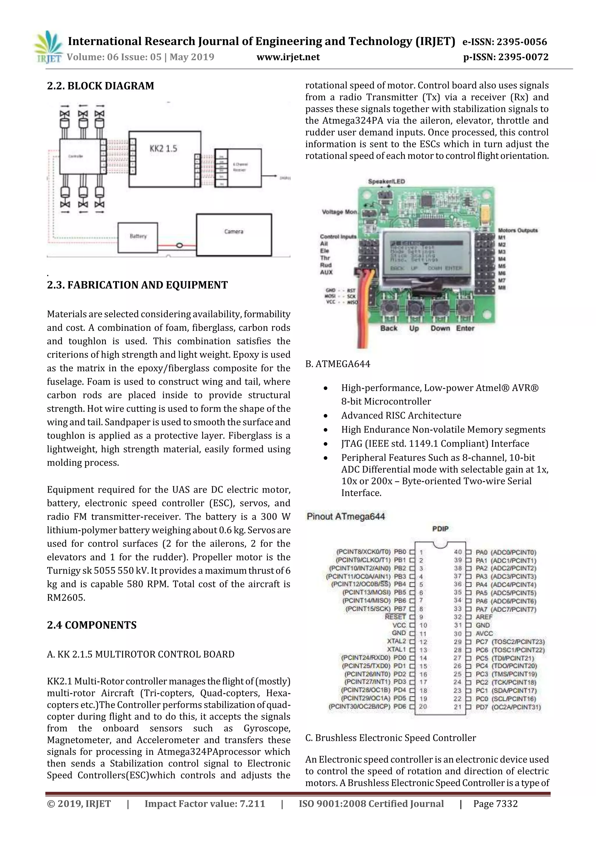 IRJET- Design and Fabrication of Hexacopter for Surveillance | PDF