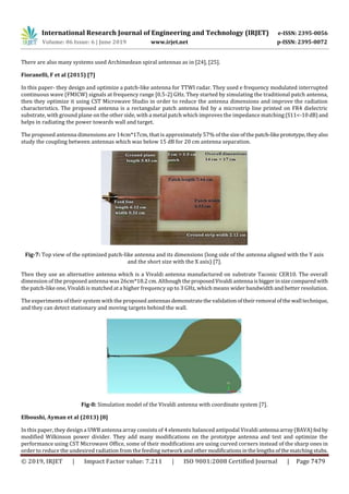 IRJET- Review on Antennas of Through-The-Wall Radar Imaging TTWRI ...
