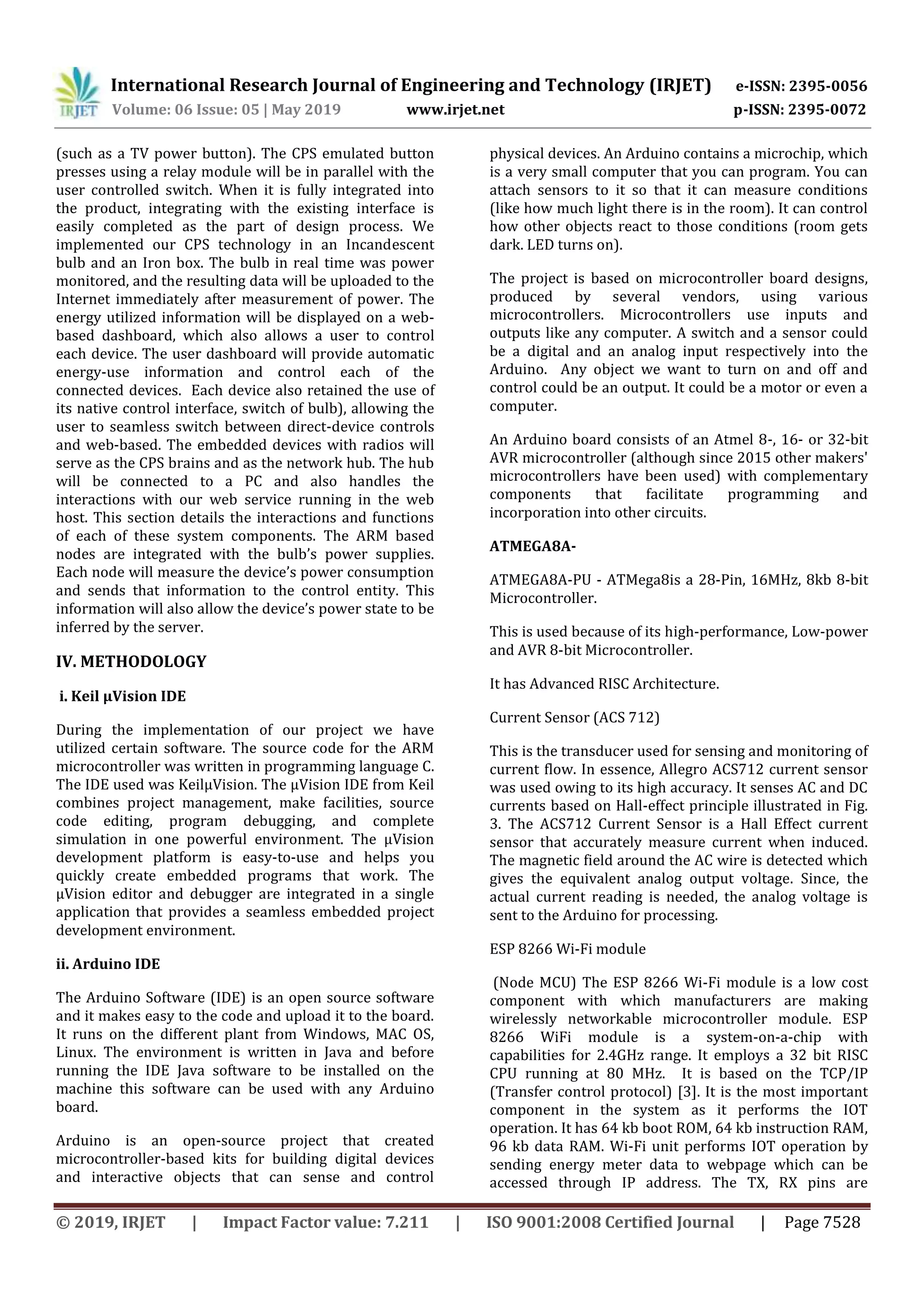 IRJET- Smart Power Optimization with IoT | PDF