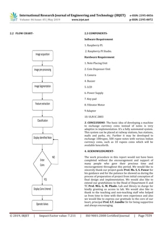 IRJET-Survey on Note to Coin Converter | PDF
