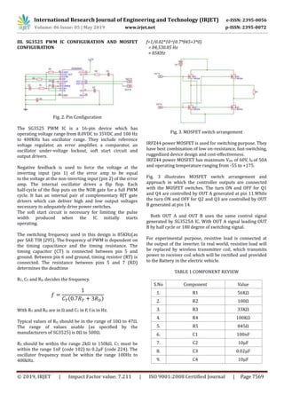 IRJET- Design of Single Phase High Frequency Inverter for Wireless Charging Application | PDF