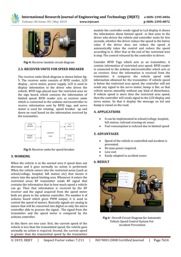 IRJET- Automatic Vehicle Speed Controller System for Accident Prevention | PDF