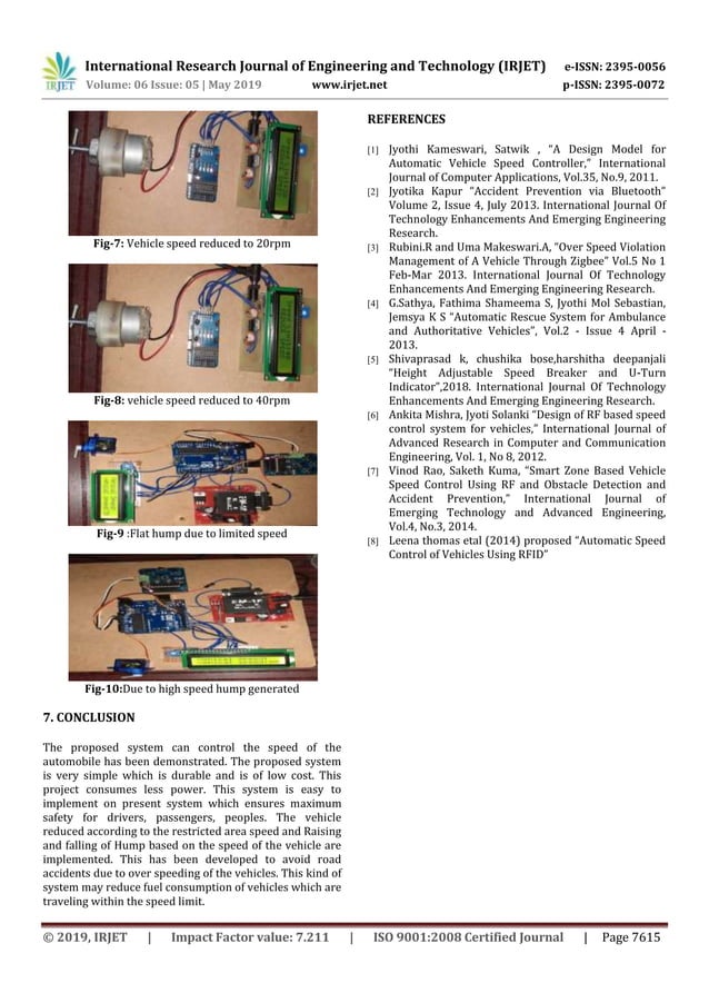IRJET- Automatic Vehicle Speed Controller System for Accident Prevention | PDF