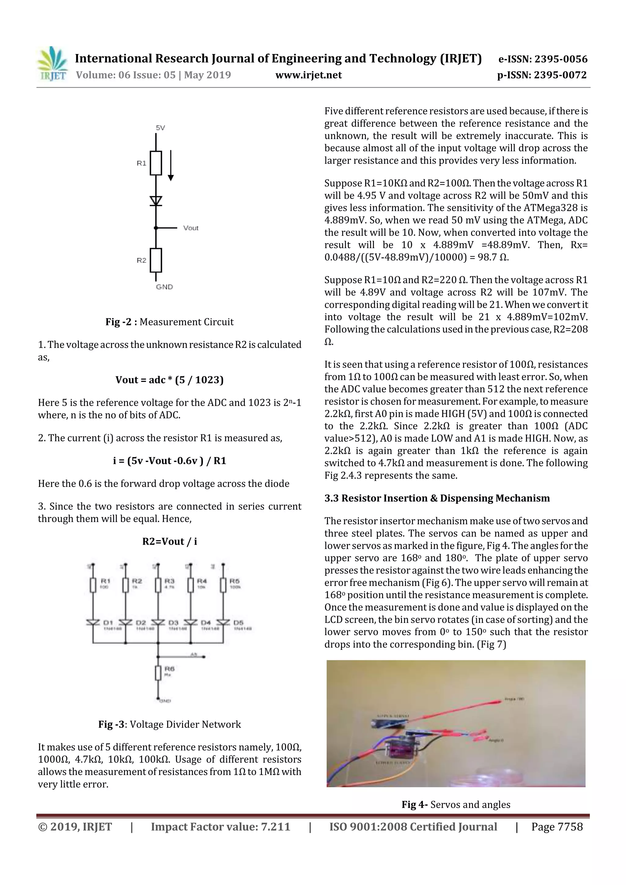 IRJET- Auto Range Resistor Sorter | PDF