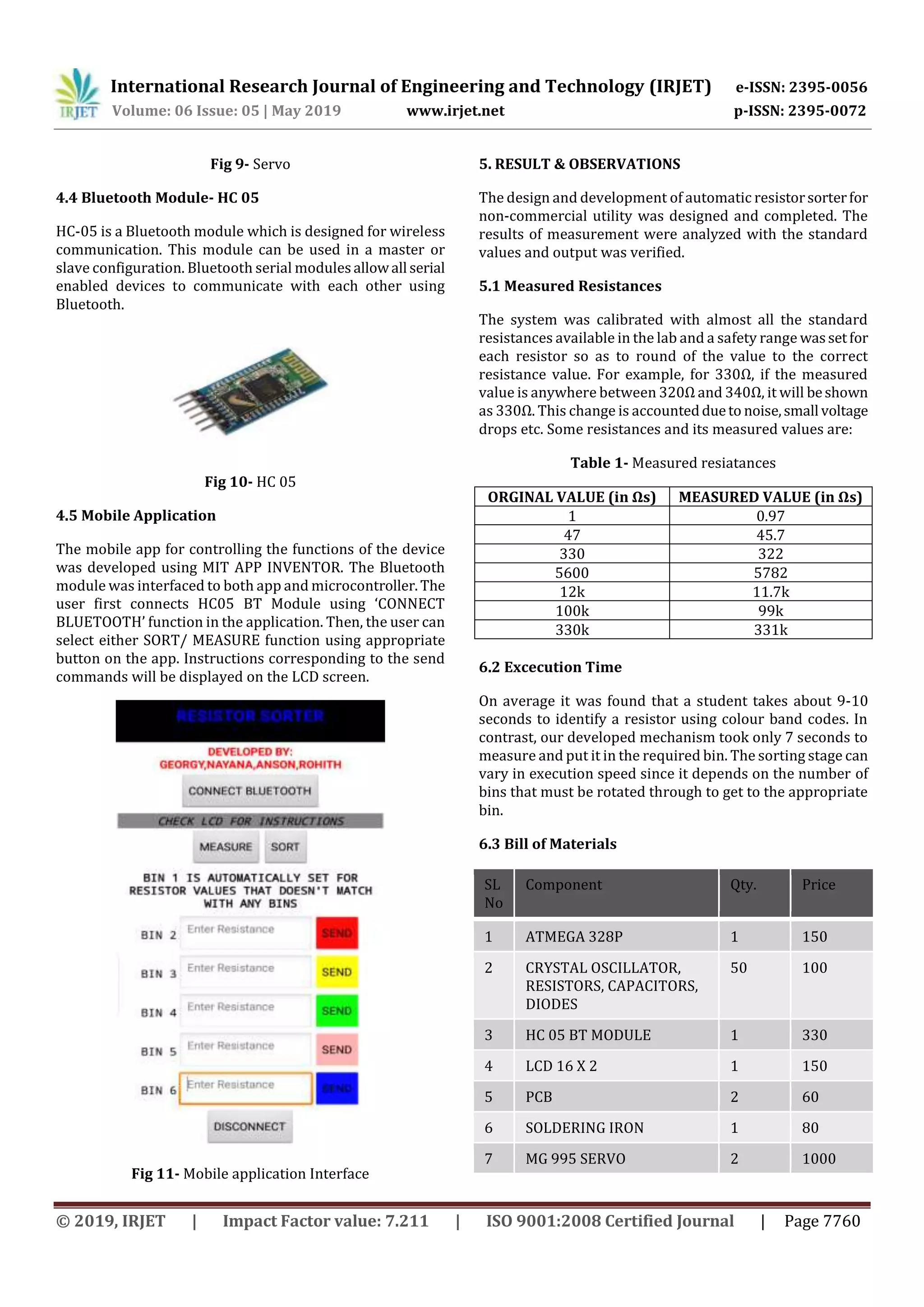 IRJET- Auto Range Resistor Sorter | PDF