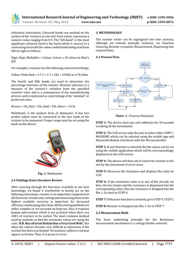 IRJET- Auto Range Resistor Sorter | PDF