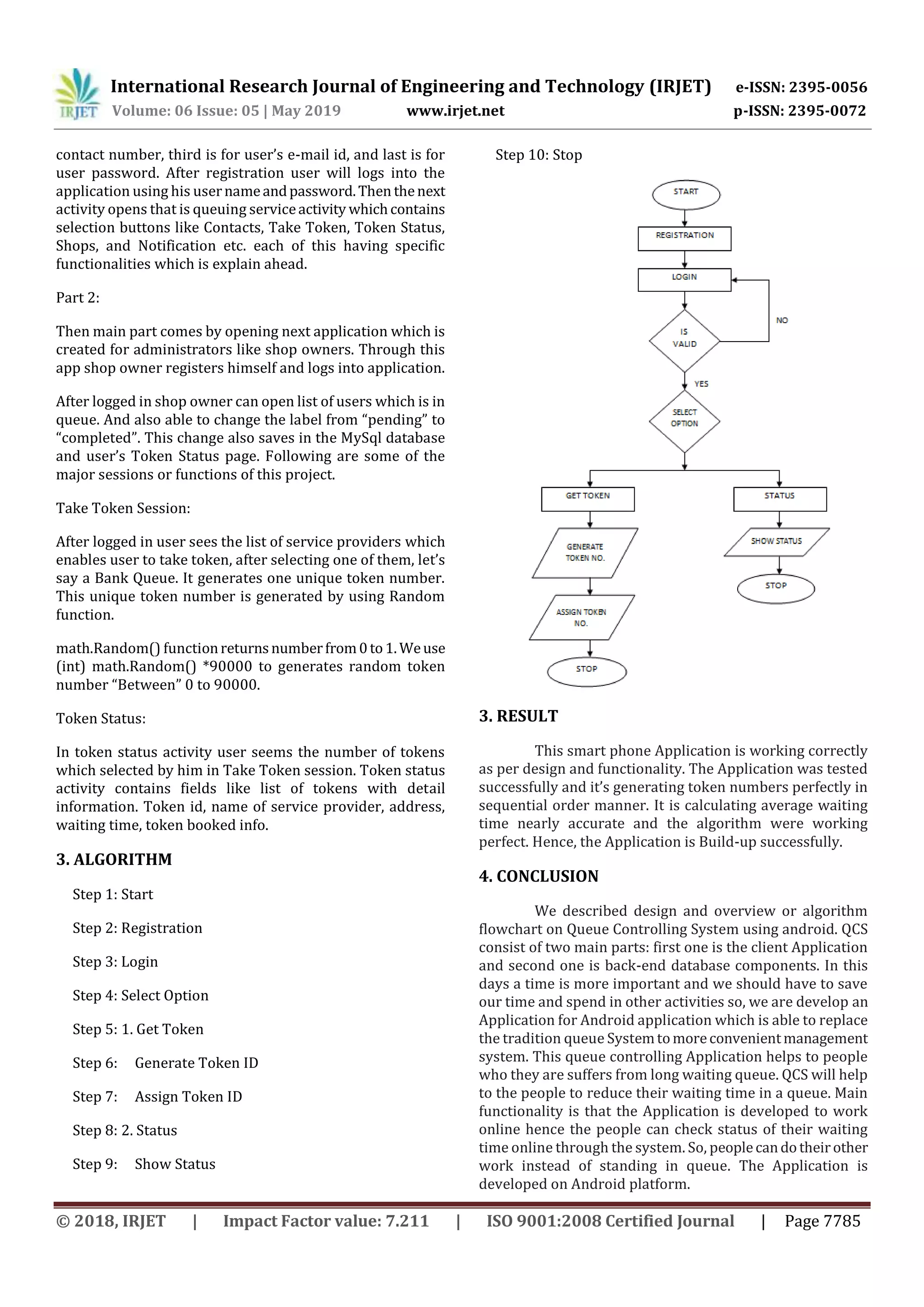 IRJET- Queue Control System using Android | PDF