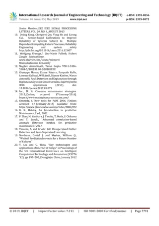 IRJET- Early Detection of Sensors Failure using IoT | PDF | Internet of Things | Internet