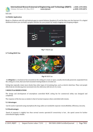 IRJET- IoT based Energy Efficient Ceiling Fan with BLDC Motor for Home ...