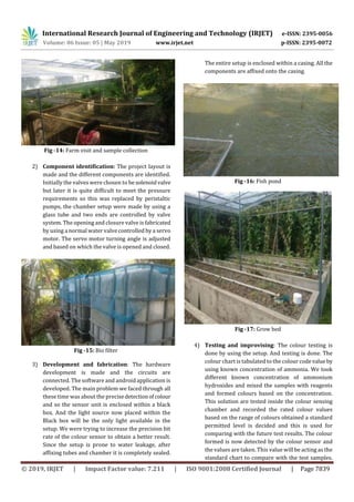 IRJET- Automated Water Quality Monitoring System for Aquaponics | PDF | Agriculture | Industries
