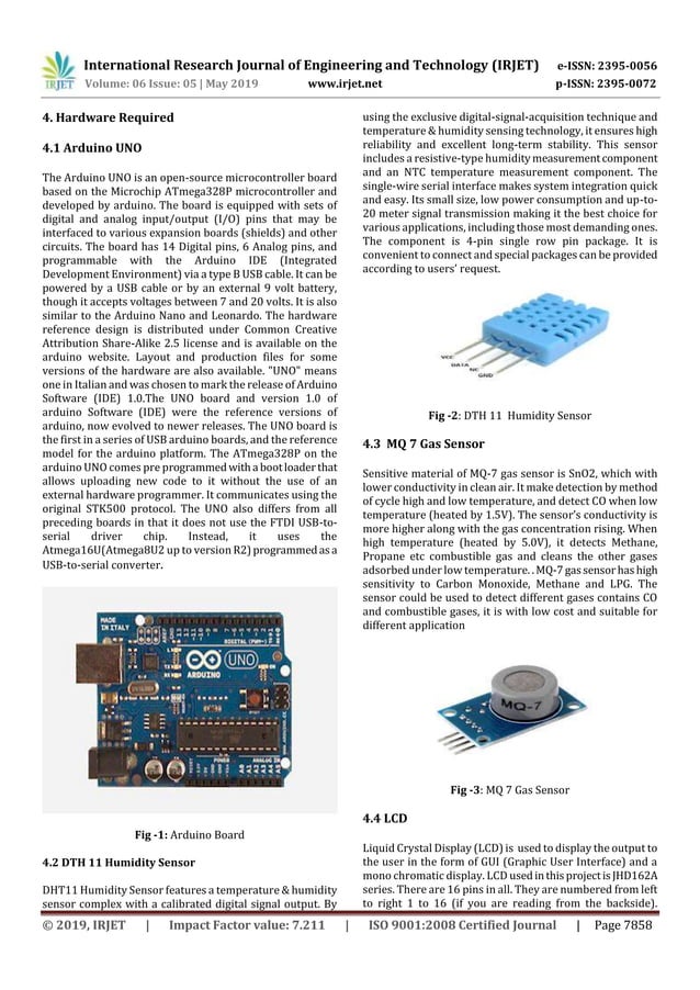 IRJET- IoT based Air Pollution Monitoring System to Create a Smart ...