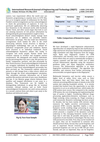 IRJET- Secure Automated Teller Machine (ATM) by Image Processing | PDF