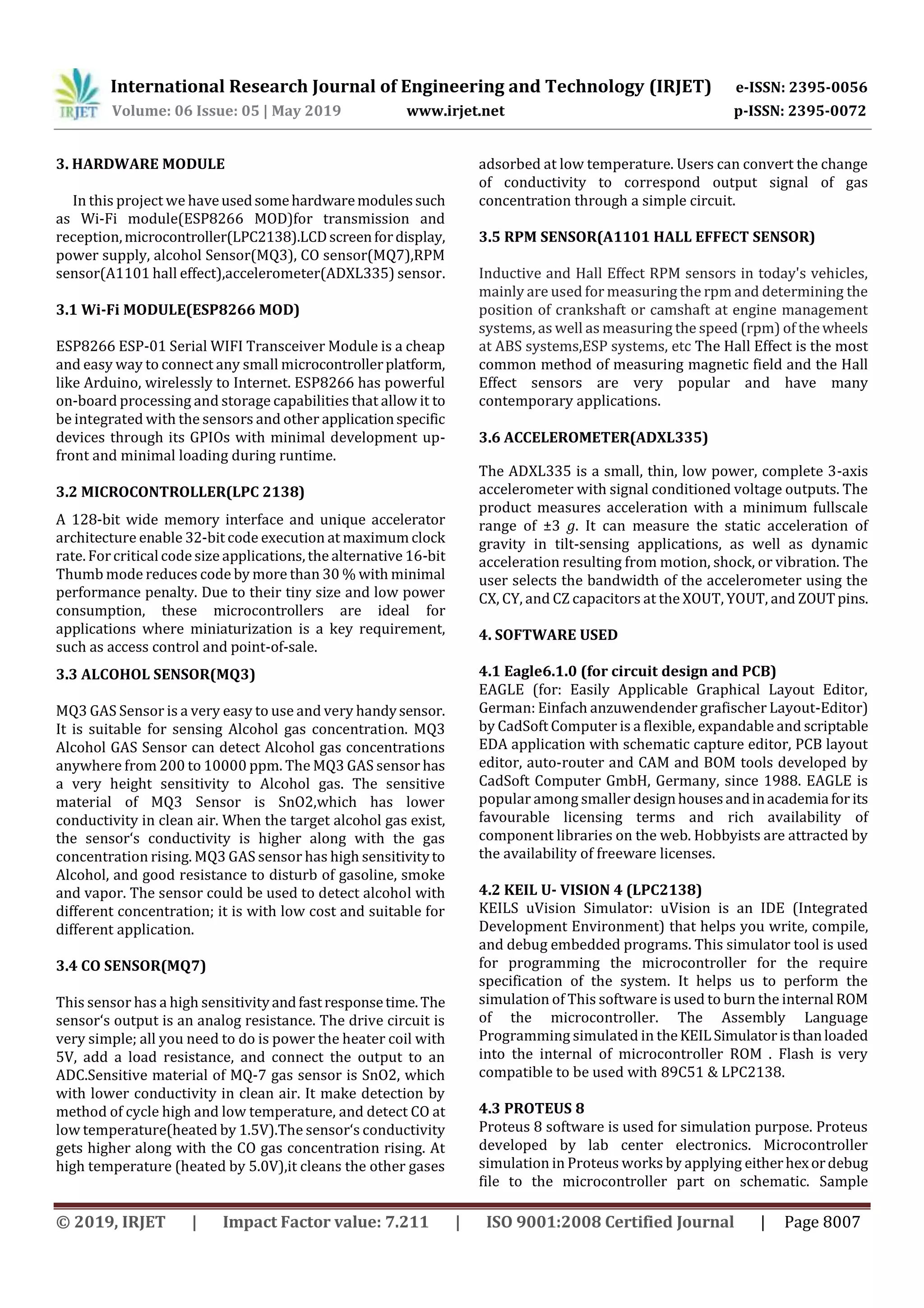 IRJET- Automatic Insurance Telematics for Four Wheelers | PDF