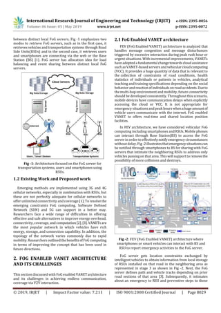 IRJET- A Survey on Congestion Prevention in Vehicular Social Network using VANET and FoG ...