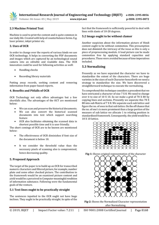 IRJET-Optical Character Recognition using ANN | PDF | Desktop Publishing | Computer Software and ...
