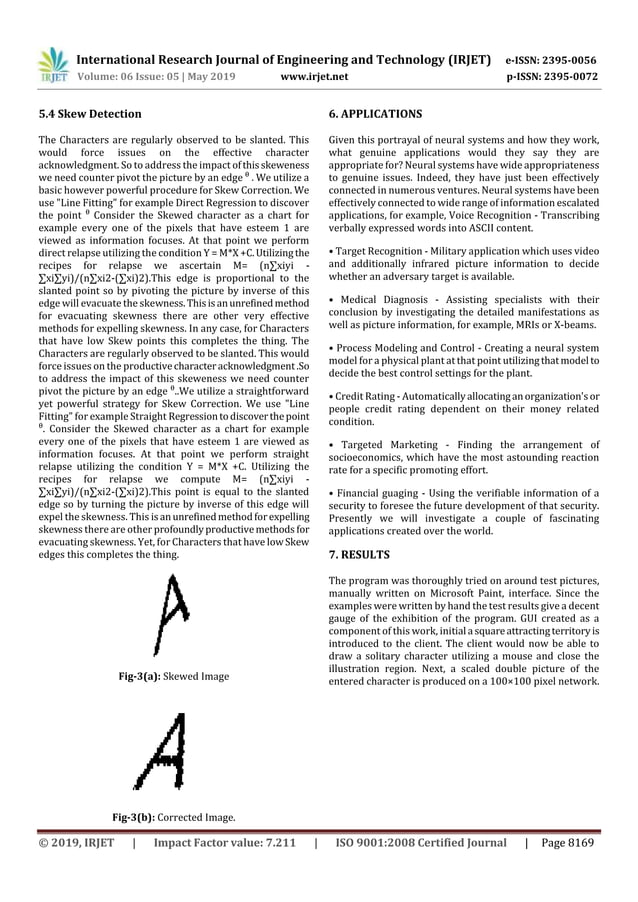 IRJET-Optical Character Recognition using ANN | PDF