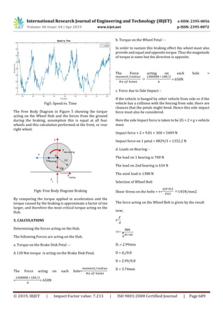 IRJET Design and Optimization of Wheel Hub for Formula ATA Race Car | PDF