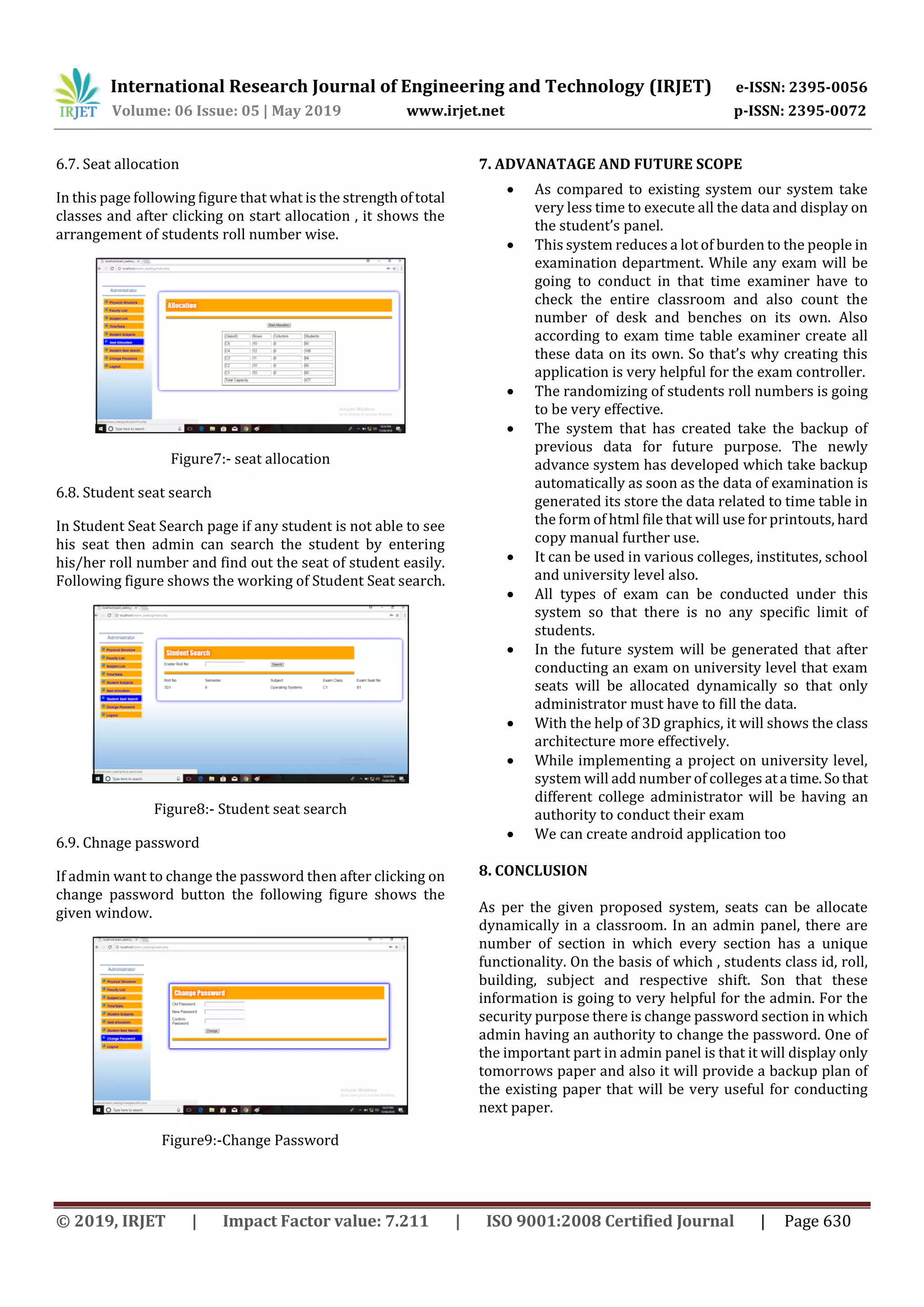IRJET- Automatic Exam Seating Arrangement System | PDF