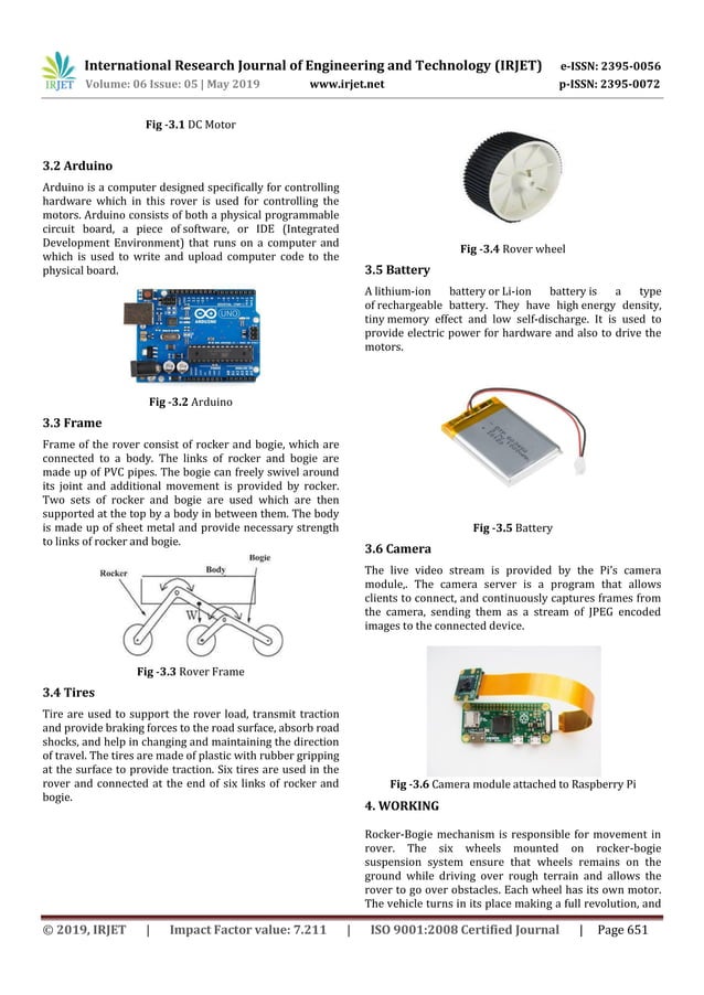 IRJET- Multi-Function Rover based on Rocker-Bogie Mechanism | PDF