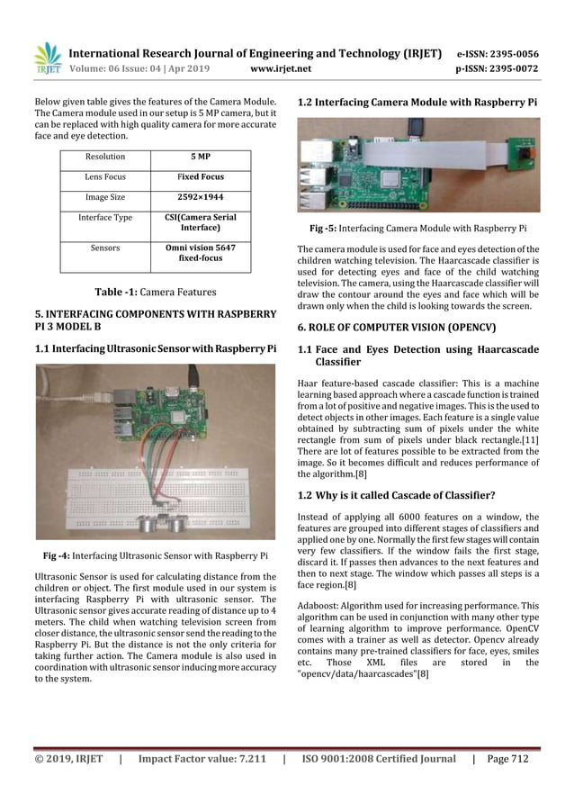 IRJET- IoT and ML based Smart TV for Child Eyes Safety | PDF | Eye and ...