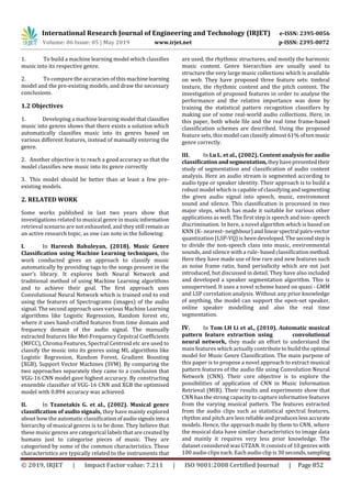 IRJET- Music Genre Classification using Machine Learning Algorithms: A Comparison | PDF ...
