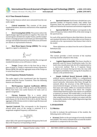 IRJET- Music Genre Classification using Machine Learning Algorithms: A Comparison | PDF ...