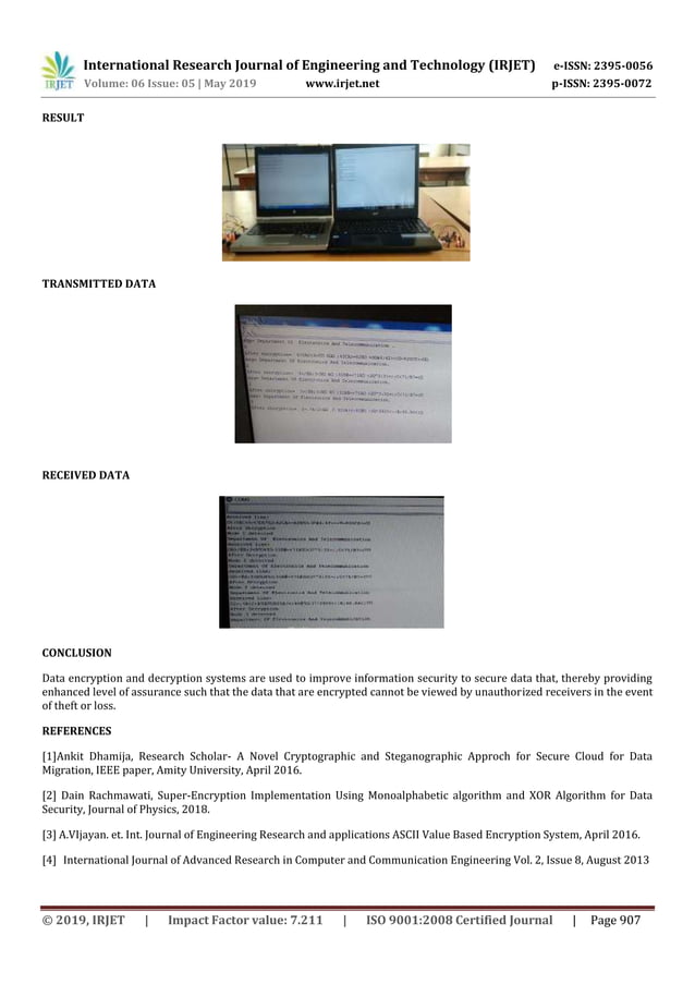Irjet Data Encryption And Decryption Using Rf Module Pdf