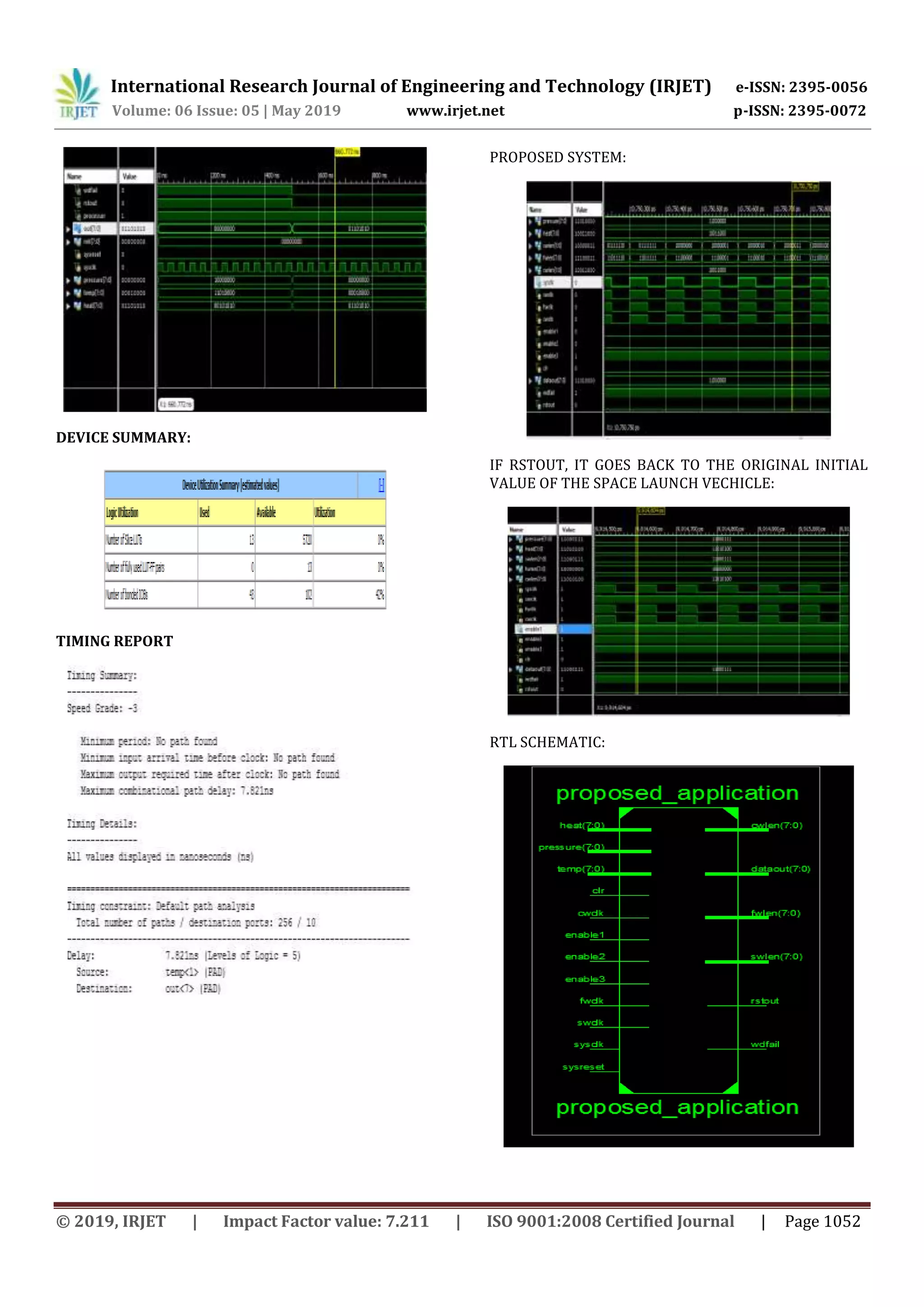 IRJET- FPGA Implementation of an Improved Watchdog Timer for Safety Critical Applications | PDF