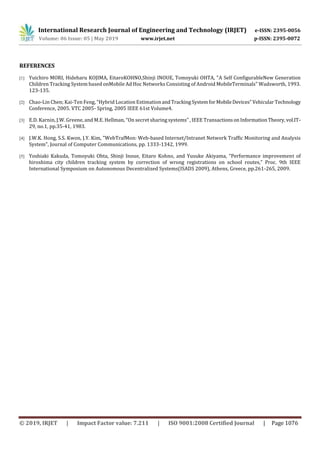 IRJET- A Survey on Child Safety & Tracking Management System | PDF