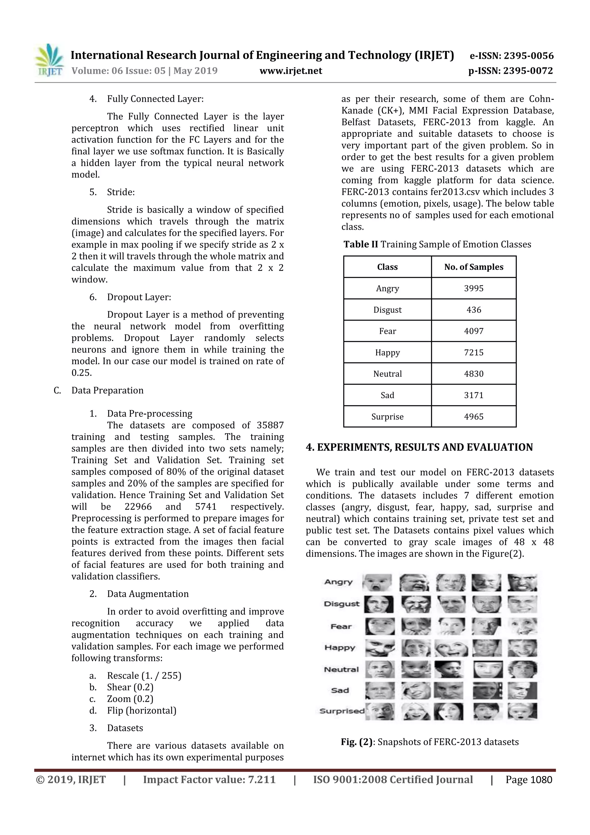 Irjet Facial Emotion Detection Using Convolutional Neural Network