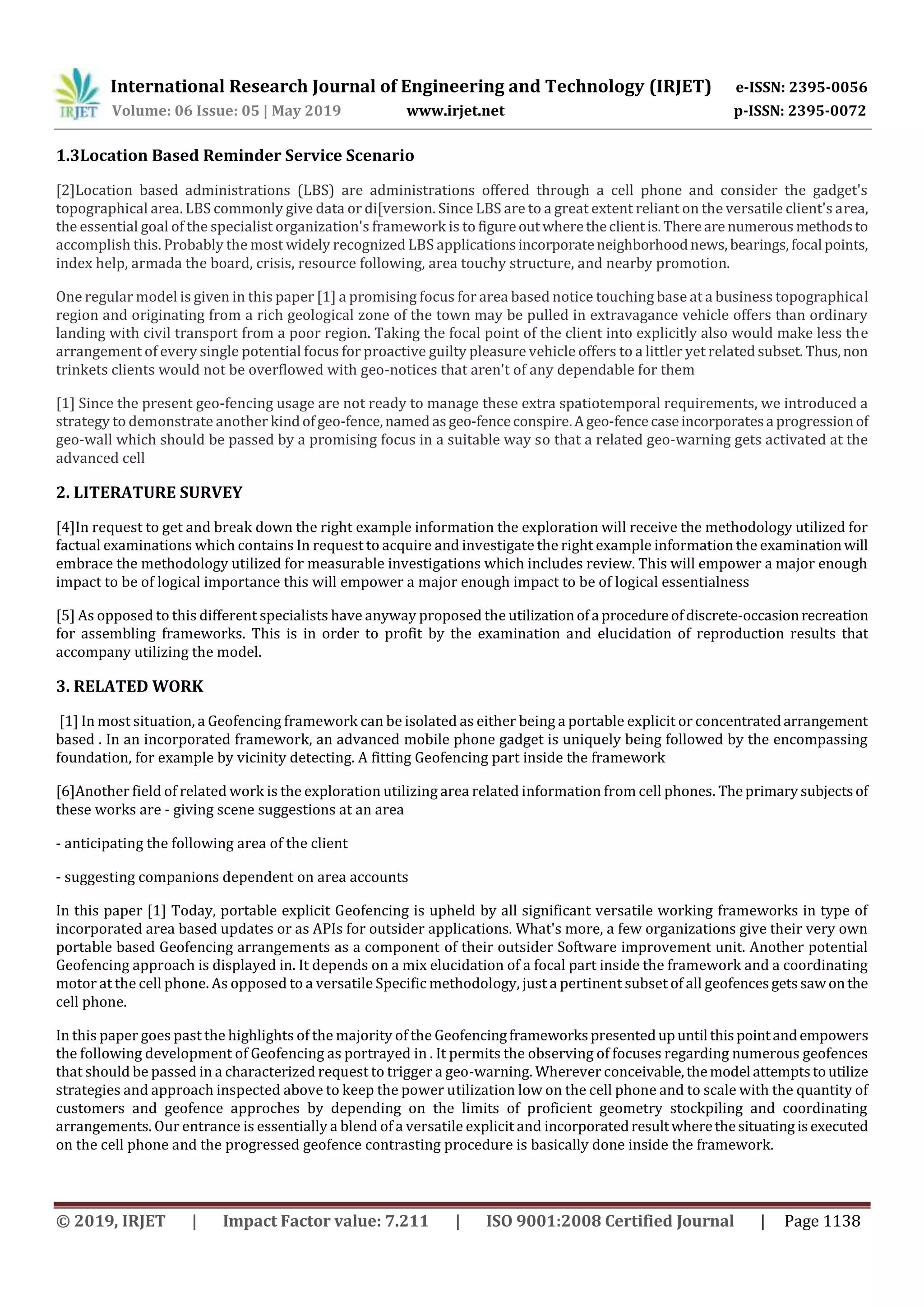 IRJET- Smart GEO-Fencing with Location Sensitive Product | PDF