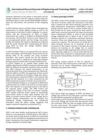 IRJET- Enhancement of Power Flow Capability in Power System using UPFC- A RevieW | PDF