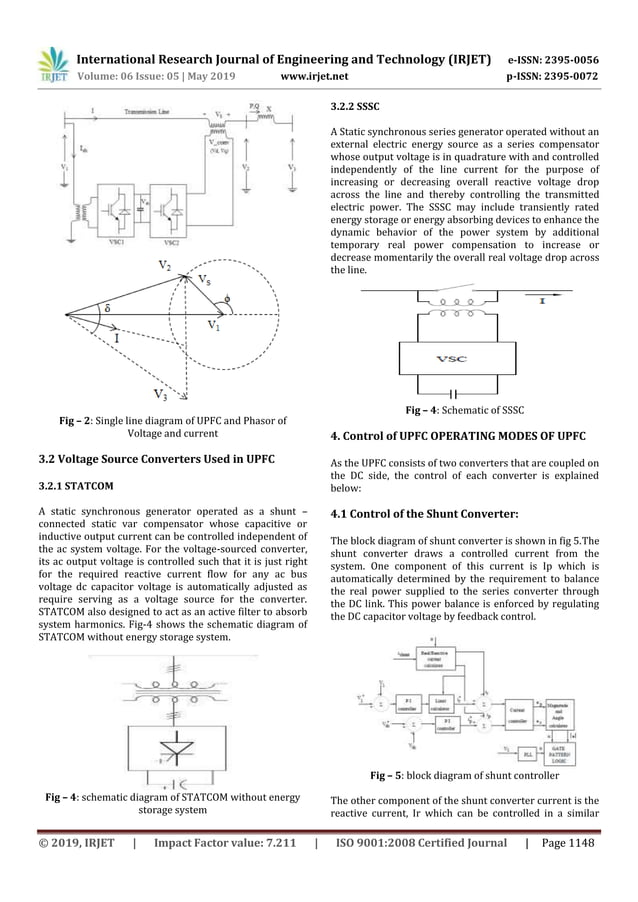 IRJET- Enhancement of Power Flow Capability in Power System using UPFC- A RevieW | PDF