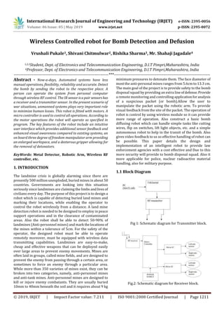 IRJET- Wireless Controlled Robot for Bomb Detection and Defusion | PDF