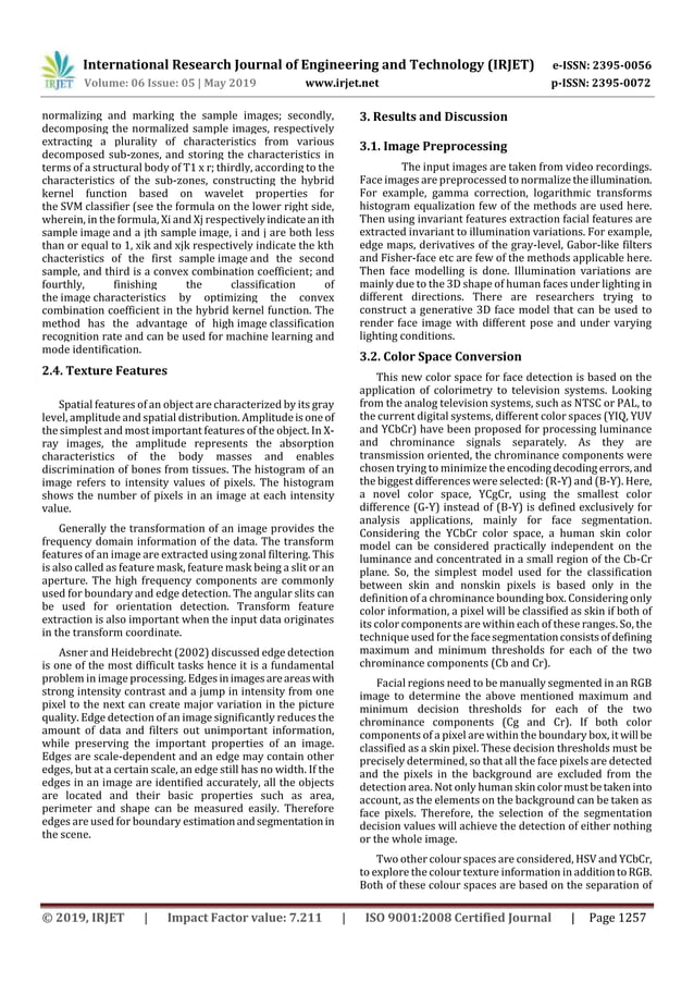 Irjet Face Spoofing Detection Based On Texture Analysis And Color Space Conversion Pdf 