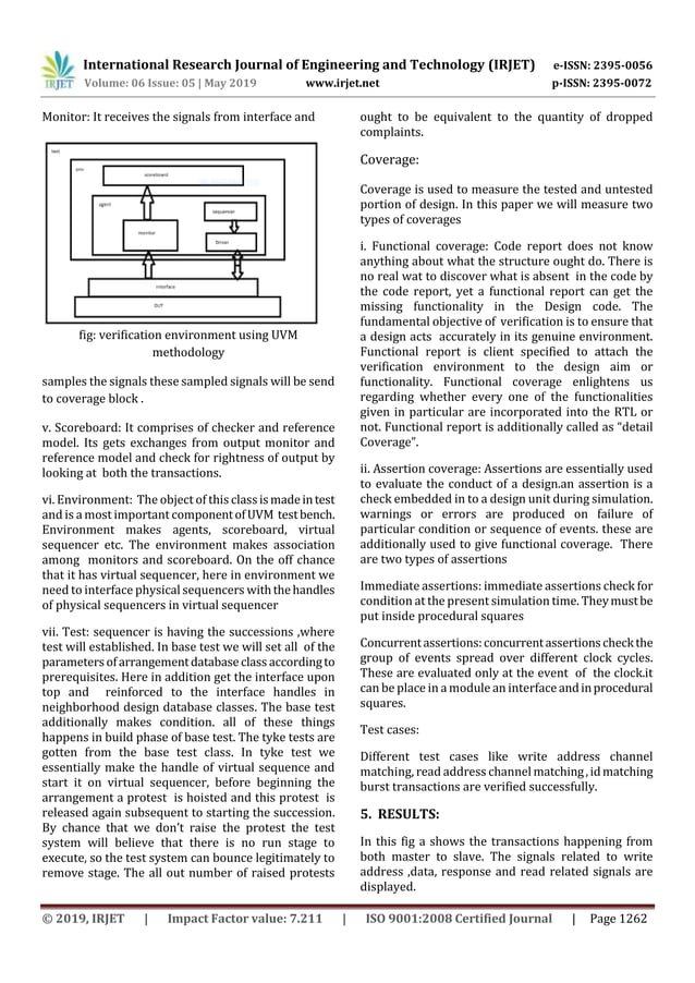 IRJET- Verification of AXI IP Core(Protocol) using System Verilog | PDF