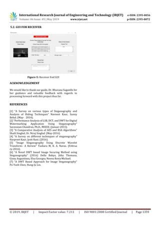 IRJET- Data Embedding using Image Steganography | PDF